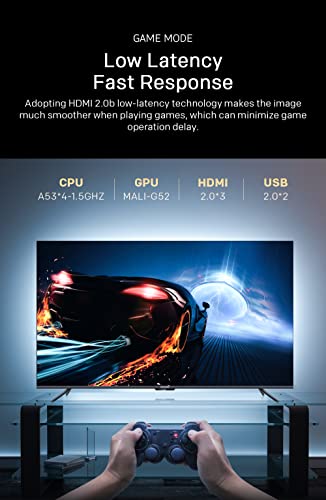 Skyworth S6G Pro 50-inch 4K UHD LCD Smart TV, Android TV with Google Assistant and Chromecast Built-in, Alex Compatibility