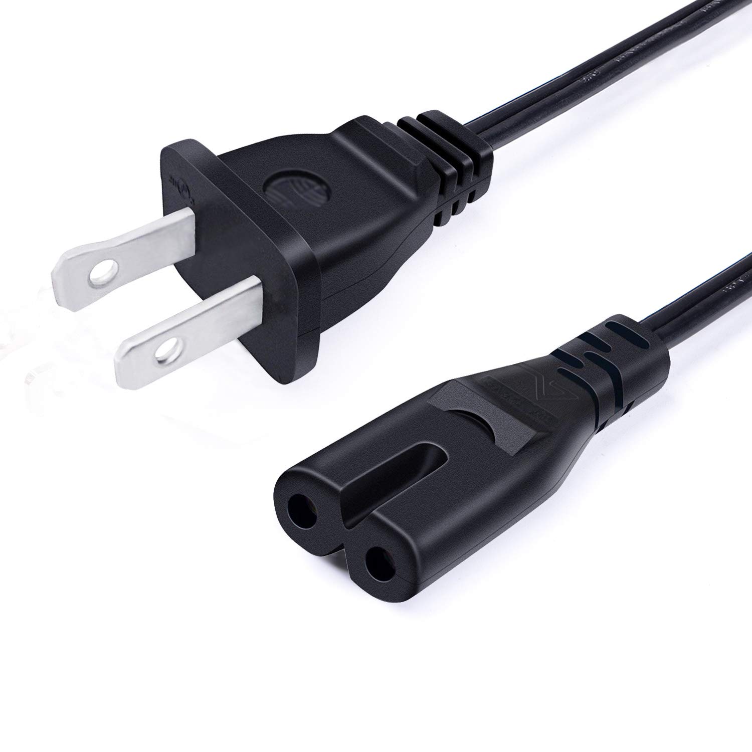 8ft AC Power Cord for TCL Roku TV 5 Series 6 Series 65 inch 4k QLED 55 inch 75 inch 4k 50 inch 43 inch TV Replacement AC Cable Power Cord