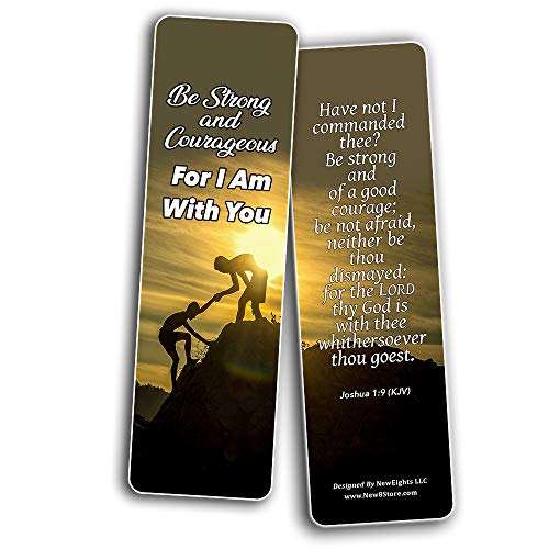 Popular Bible Verses for Men Bookmarks KJV (30-Pack) - Christian Gifts for Men Church Supplies Encouragement