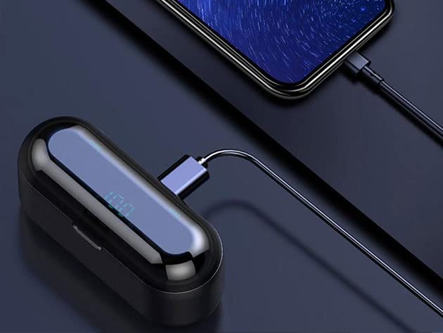 OwensAssetFund Gifts F9 TWS Bluetooth 5.1 Sport Wireless Earbuds with Battery Charging Case