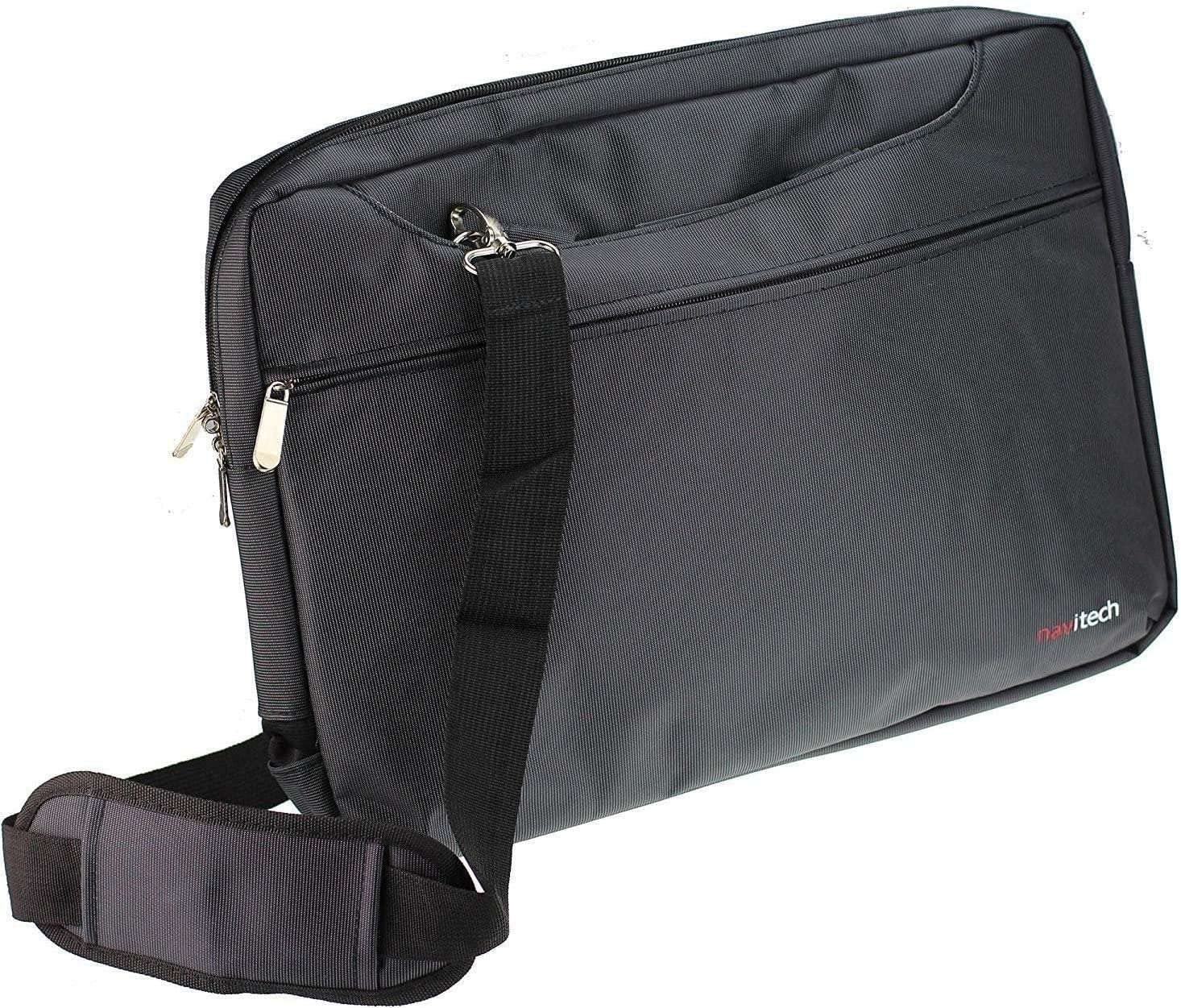 Navitech Black Sleek Water Resistant Travel Bag - Compatible with HP Elite Dragonfly G3 13.5" Touch WUXGA Laptop