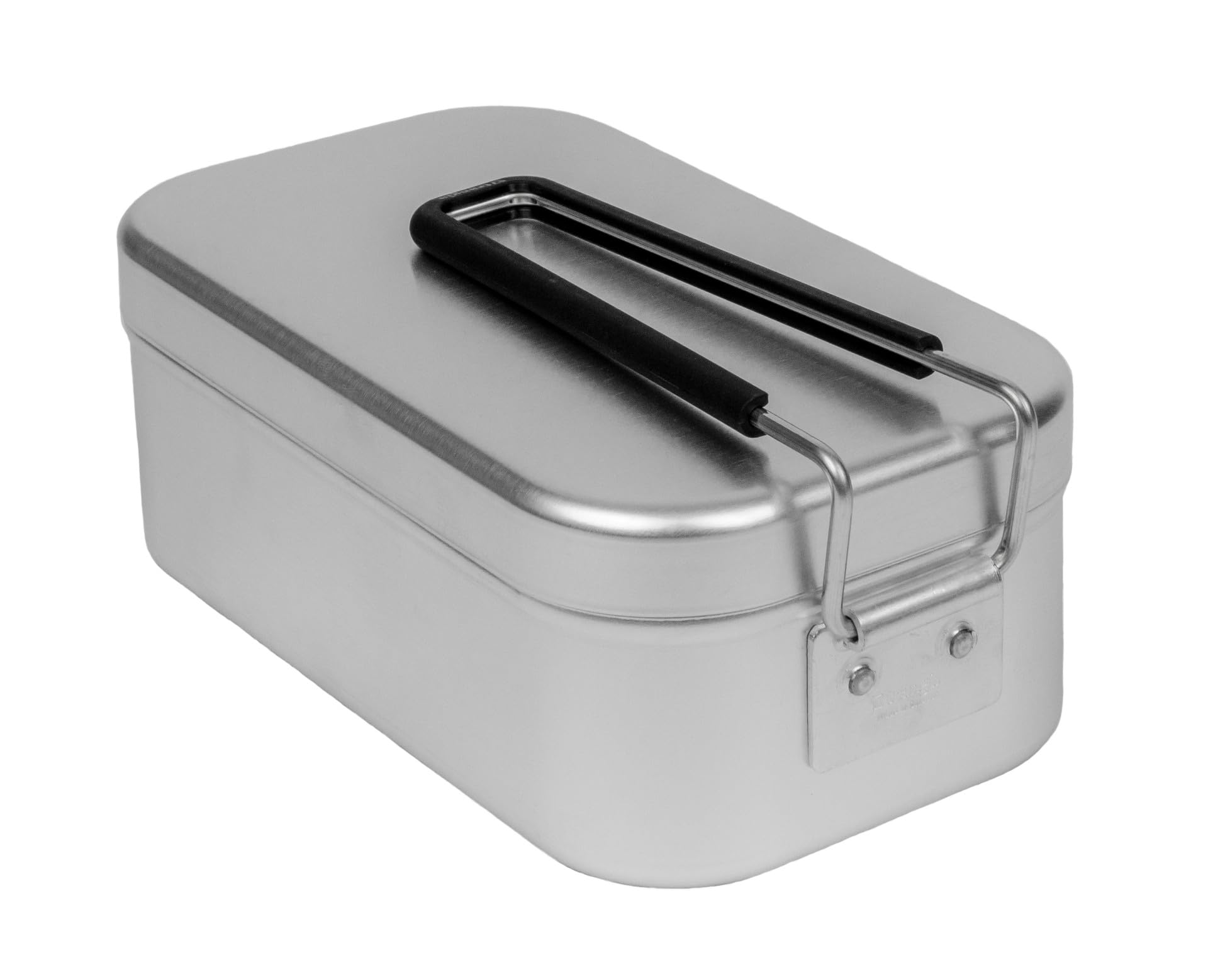 TRANGIA Mess Tin with Handle (6.5 x 3.5 x 2.6-Inch), Silver