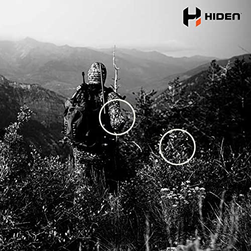 HIDEN Super Stalk Camo Hunting Pants for Men, Water Repellant, Ultra Silent, Turkey Hunt, Forest Camo, 38W x 32L