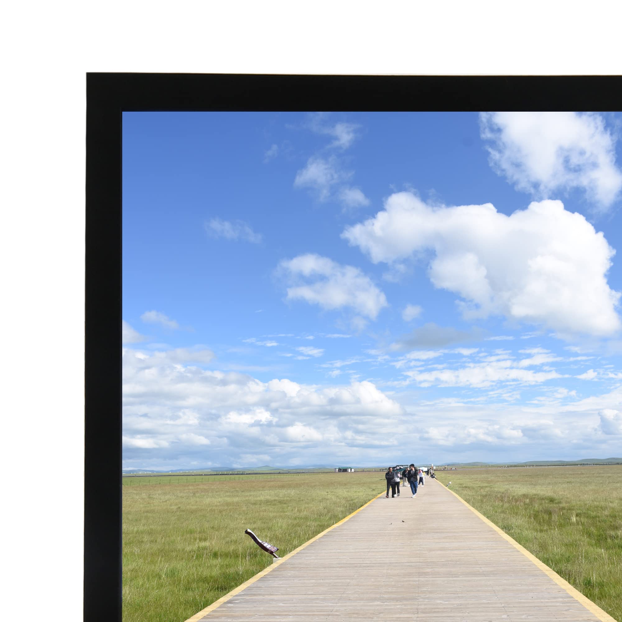 Aynoo 18x24 Poster Frame Black, Display Posters 18x24 Wooden Picture Frames, Wall Gallery Collage Frames,Wood,1Pack