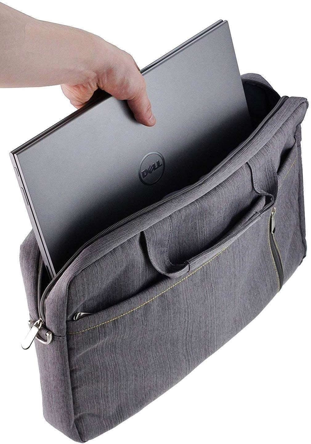 Navitech Grey Sleek Water Resistant Travel Bag - Compatible with HP Elite Dragonfly G3 13.5" WUXGA Laptop
