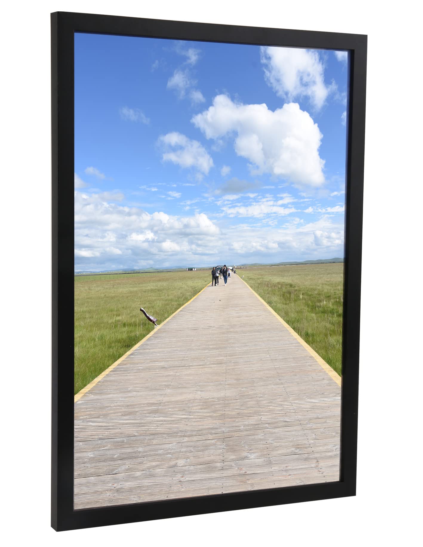 Aynoo 18x24 Poster Frame Black, Display Posters 18x24 Wooden Picture Frames, Wall Gallery Collage Frames,Wood,1Pack