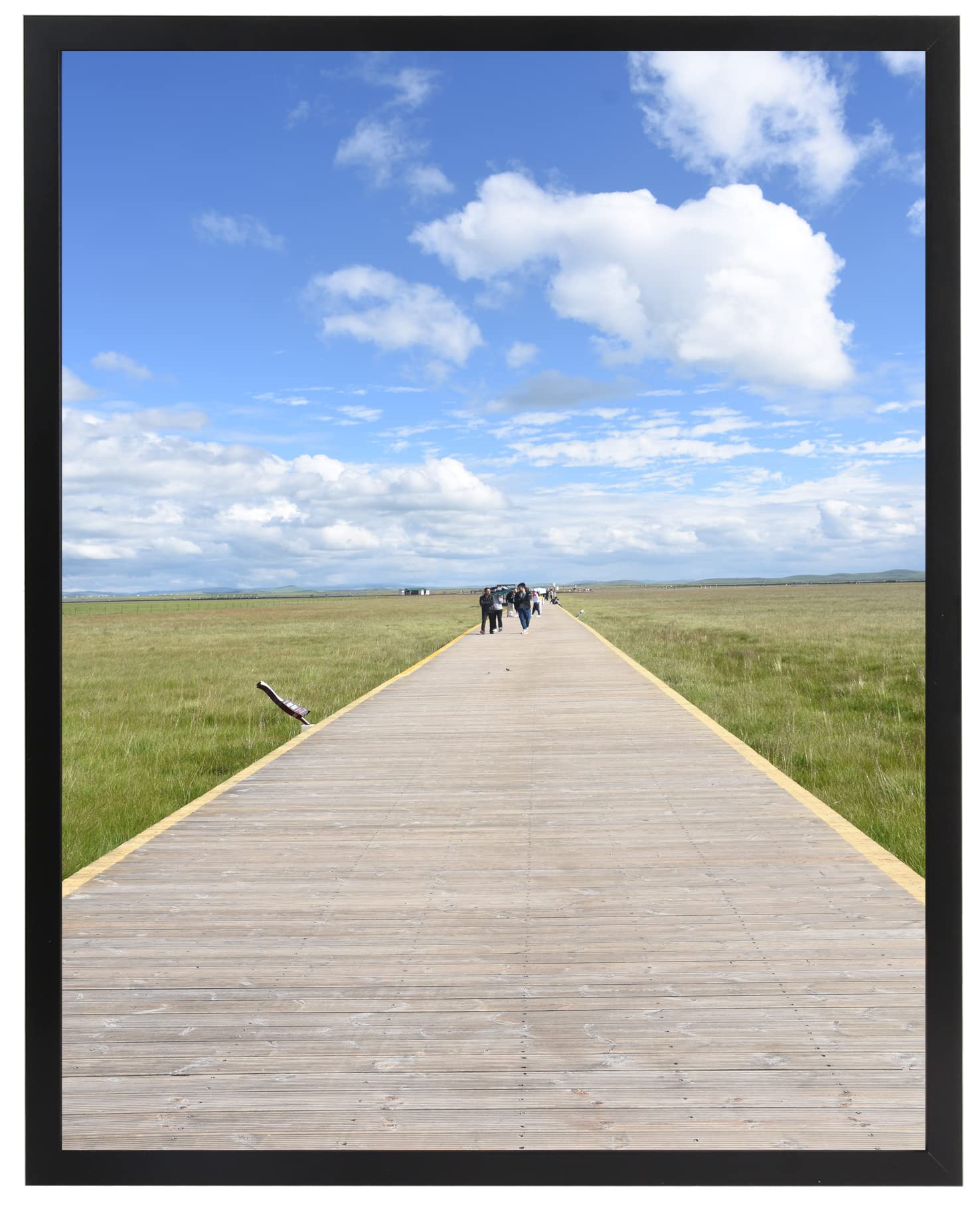 Aynoo 18x24 Poster Frame Black, Display Posters 18x24 Wooden Picture Frames, Wall Gallery Collage Frames,Wood,1Pack