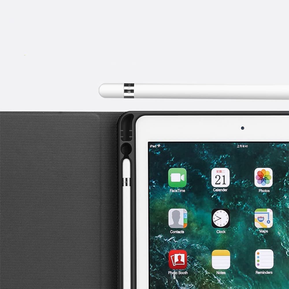 Wugao Wugao New iPad Pro 12.9 Case 2021(5th Gen) with Pencil Holder,Wolf Animals Snow A070 Auto Wake/Sleep Feature Standing Cover
