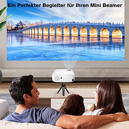 FunFlix Mini Projector DesktopTripod Compatible with Most Mini Projector: DBPOWER, Anker, DR,etc. Projector Stand with 360°Ball Head, Digital Camera Projectors