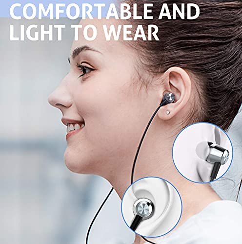Fixscad Y490, Earphones in-Ear Headphones with Mic, High Sensitivity Microphone โ Noise Isolating, High Definition for Music, Earbuds for Samsung, iPhone, iPad, Smartphone, MP3 Players.