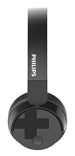 Philips Bass+ BH305 Wireless Bluetooth Active Noise Cancelling Lightweight Stereo Headphones with Up to 18 Hours of Playtime - Black (TAPH305BK)