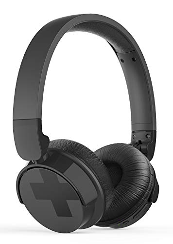 Philips Bass+ BH305 Wireless Bluetooth Active Noise Cancelling Lightweight Stereo Headphones with Up to 18 Hours of Playtime - Black (TAPH305BK)