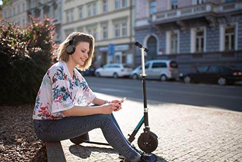 Philips Bass+ BH305 Wireless Bluetooth Active Noise Cancelling Lightweight Stereo Headphones with Up to 18 Hours of Playtime - Black (TAPH305BK)