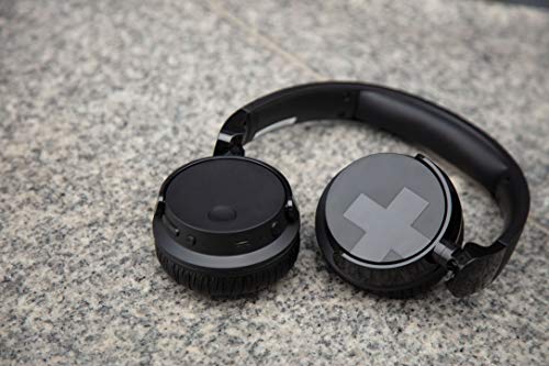 Philips Bass+ BH305 Wireless Bluetooth Active Noise Cancelling Lightweight Stereo Headphones with Up to 18 Hours of Playtime - Black (TAPH305BK)