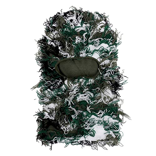 Distressed Balaclava Ski Mask Full Face Knitted Fuzzy Balaclava Yeat Shiesty Distress Mask for Men Women Camo