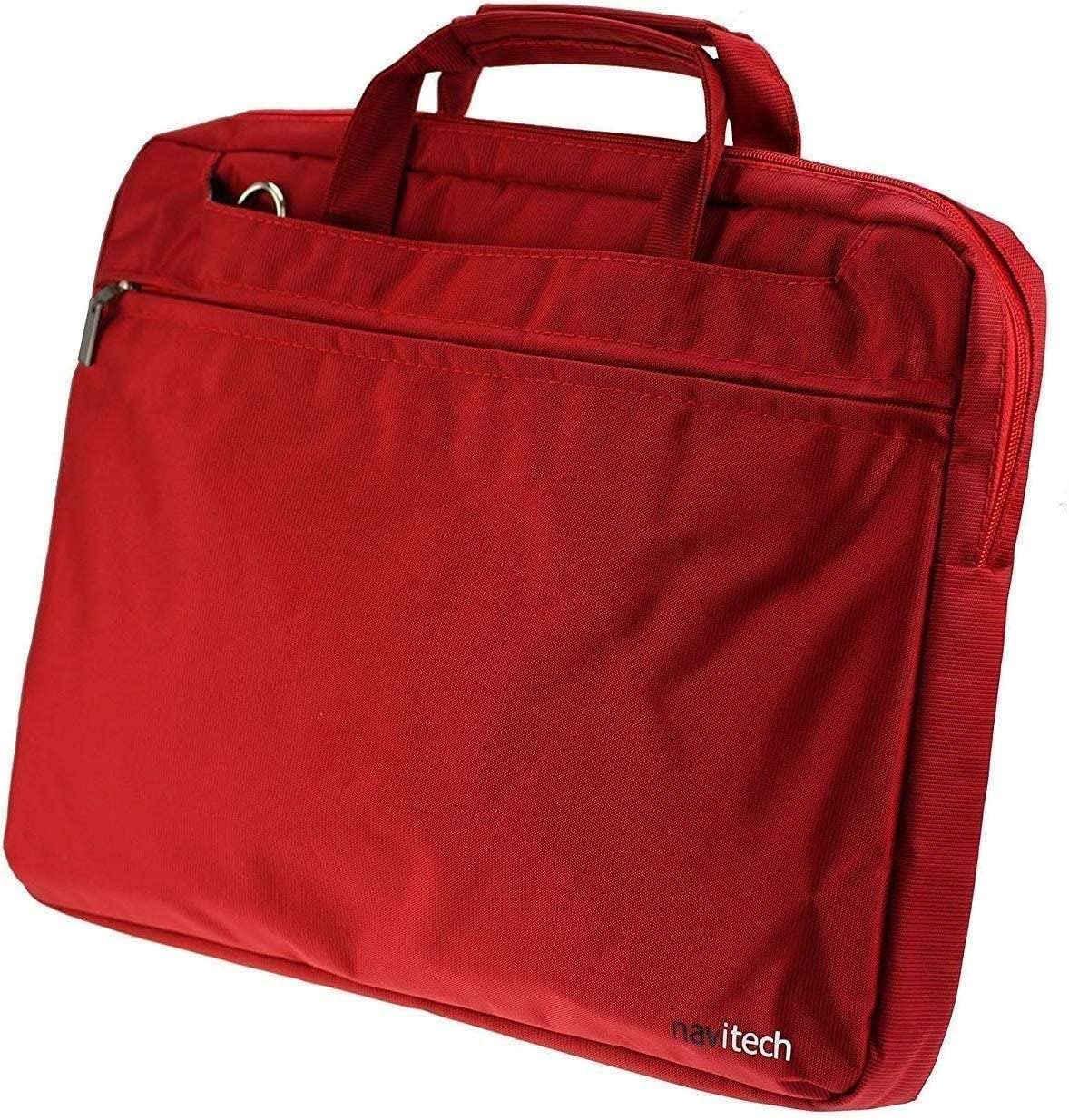 Navitech Red Sleek Water Resistant Travel Bag - Compatible with HP EliteBook 865 G9 16" WUXGA Laptop
