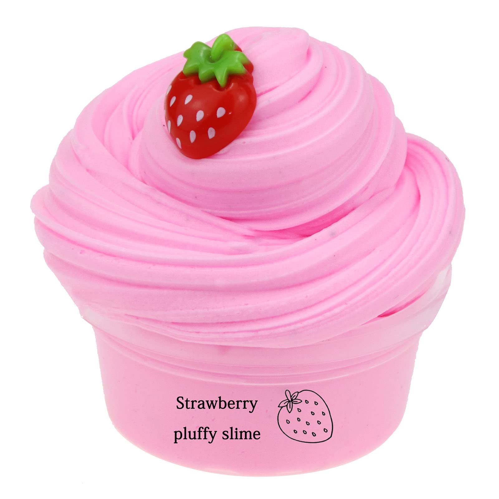Butter Slime Kit, 1 Pack 60ml Slime Sludge Toy with Charm Fruits Scented Stress Relief Sensory Toy K Slime