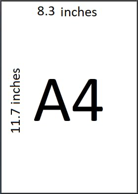 A4 Size Printer Paper - Bright White Opaque - Pro Quality - 90 gsm / 24 lb (100 Sheets)