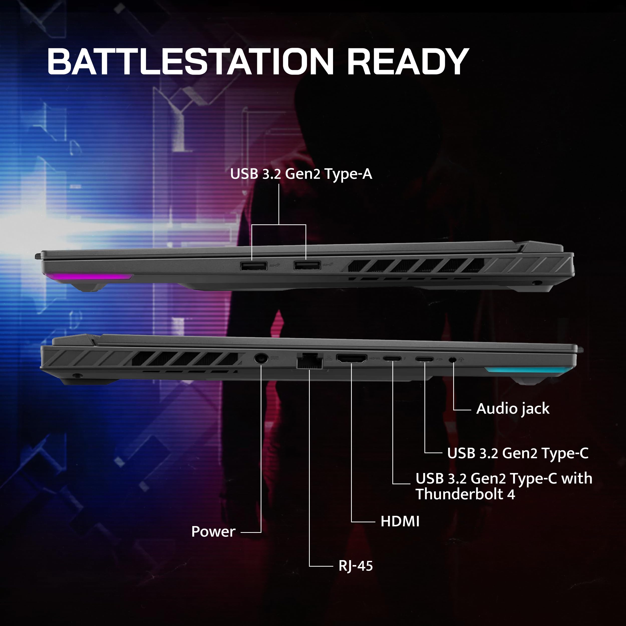 Asus 2023 ROG Strix G16 16'' WUXGA 165Hz Gaming Laptop, Intel Core i7-13650HX, NVIDIA GeForce RTX 4060, 64GB DDR5 RAM, 2TB SSD, 4zone RGB Backlit Keyboard, Win 11Pro, Gray, DVD-RW USB Hub (Renewed)