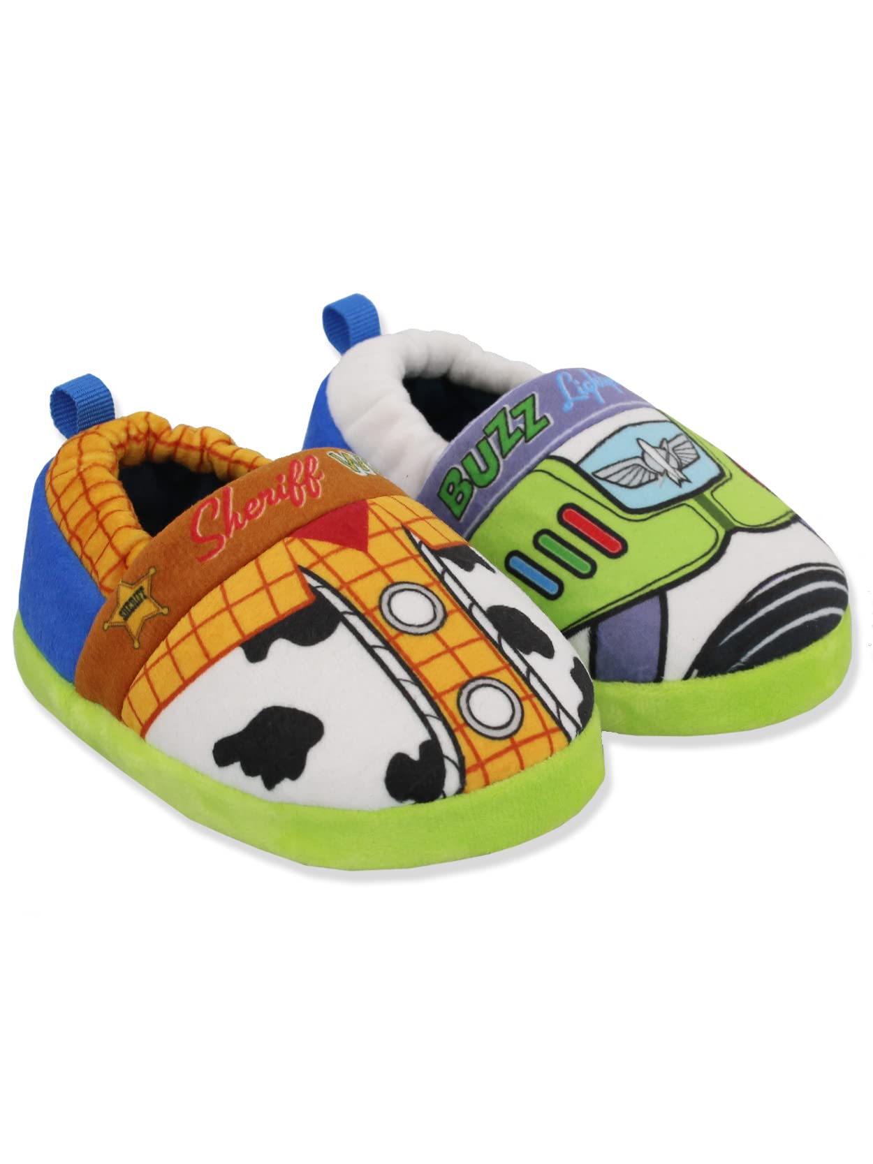 Disney Toy Story Sheriff Woody Buzz Lightyear Little Boys Aline Slippers (Multicolor, 13-1 M US Little Kid)