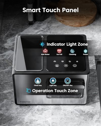 Freezimer Dreamice X3 | Nugget Ice Maker Machine Countertop Sonic Ice Kid Friendly | Pebble Ice Maker Chewable Soft Ice | Self Cleaning | 40lbs/24h