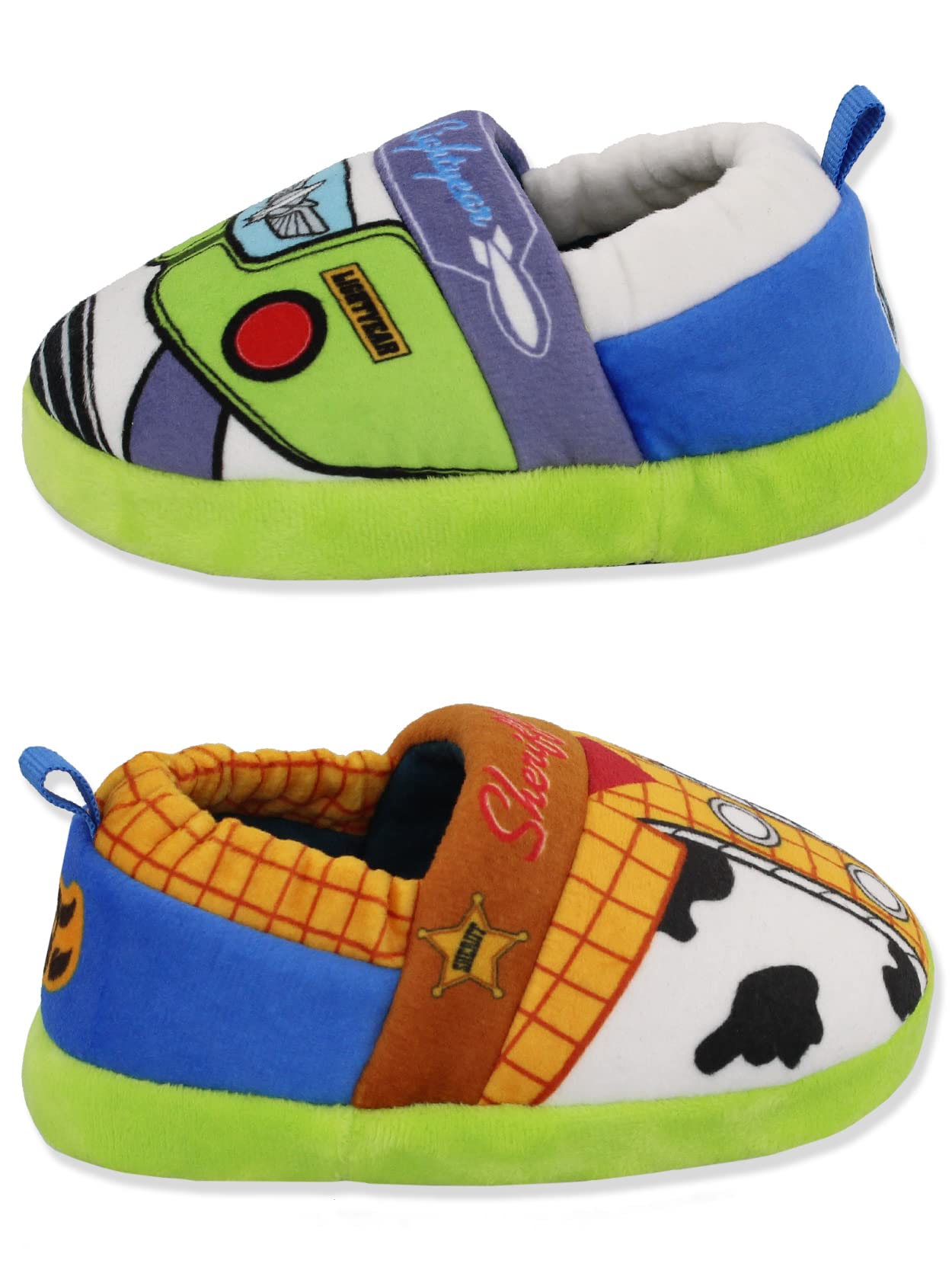 Disney Toy Story Sheriff Woody Buzz Lightyear Little Boys Aline Slippers (Multicolor, 13-1 M US Little Kid)