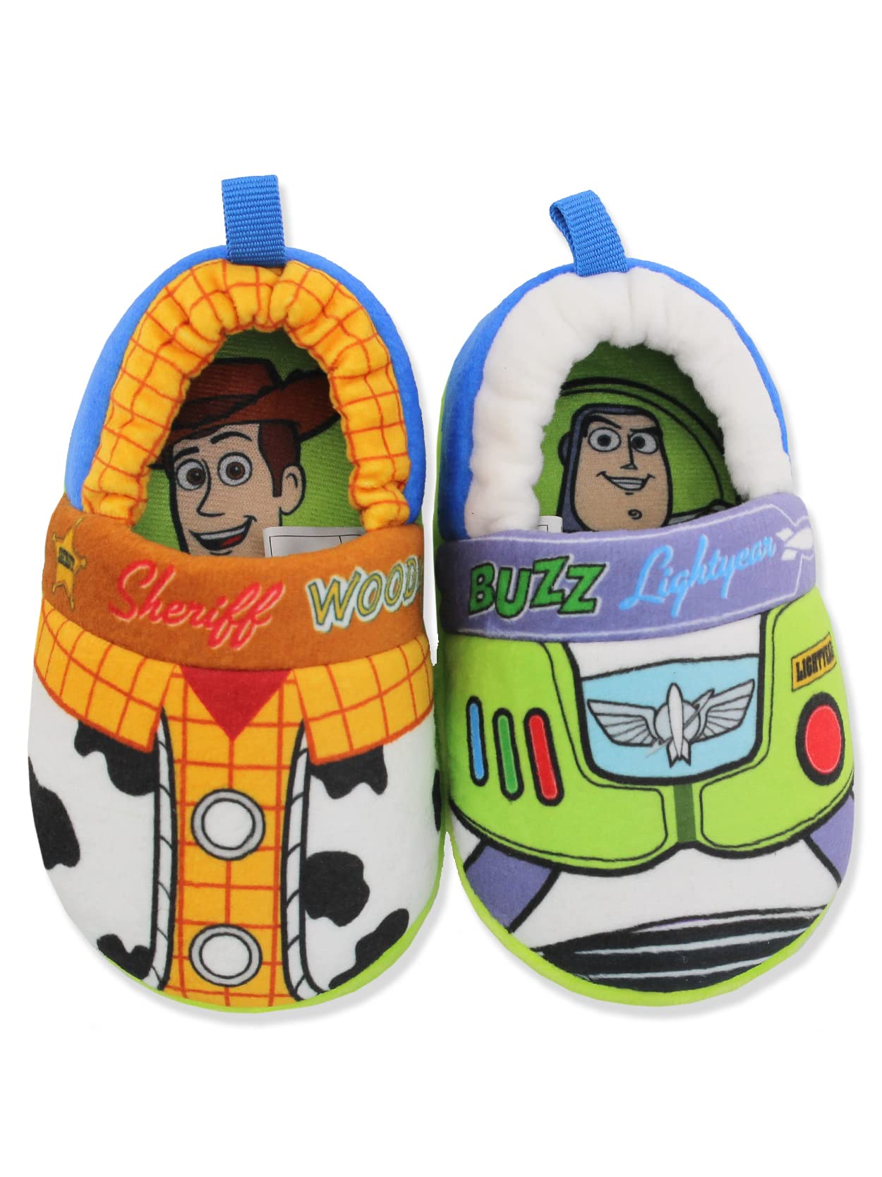 Disney Toy Story Sheriff Woody Buzz Lightyear Little Boys Aline Slippers (Multicolor, 13-1 M US Little Kid)
