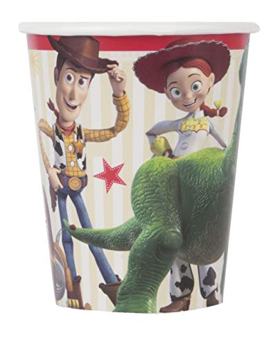 Unique Disposable Paper Cups - 9 Oz, Disney Toy Story 4, 8 Pcs