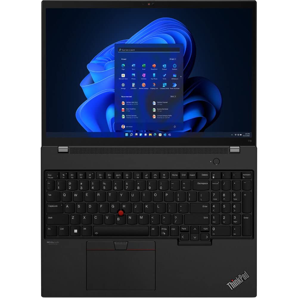 Lenovo Thinkpad T16 Gen 1 16.0" WUXGA IPS Laptop (Intel i5-1235U 10-Core, 16GB RAM, 1TB PCIe SSD, Intel UHD, Backlit KYB, FP, 2 Thunderbolt 4, Killer WiFi6E, BT 5.3, Win 11 Pro) w/Dockztorm Hub