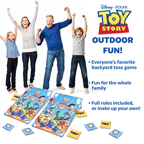 Disney Pixar Bean Bag Toss Game Set by GoSports Includes 8 Bean Bags with Portable Carrying Case - Frozen, Cars, Finding Nemo, Toy Story