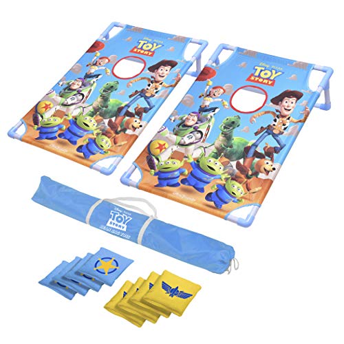 Disney Pixar Bean Bag Toss Game Set by GoSports Includes 8 Bean Bags with Portable Carrying Case - Frozen, Cars, Finding Nemo, Toy Story