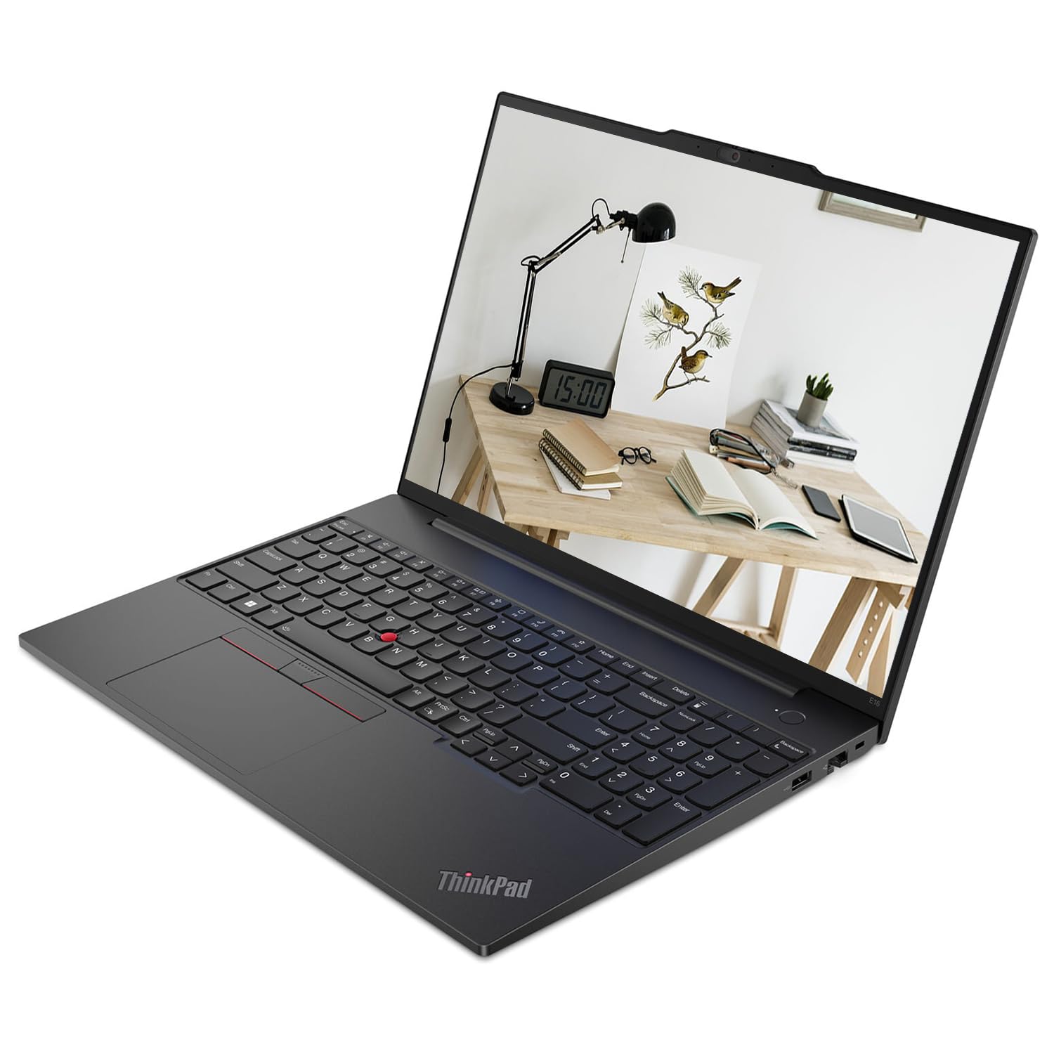 Lenovo ThinkPad E16 Business Laptop, 16" WUXGA Touchscreen, AMD Ryzen 7 7730U, 40GB RAM, 2TB SSD, Webcam, HDMI, Backlit Keyboard, Fingerprint Reader, Wi-Fi 6, Windows 11 Pro