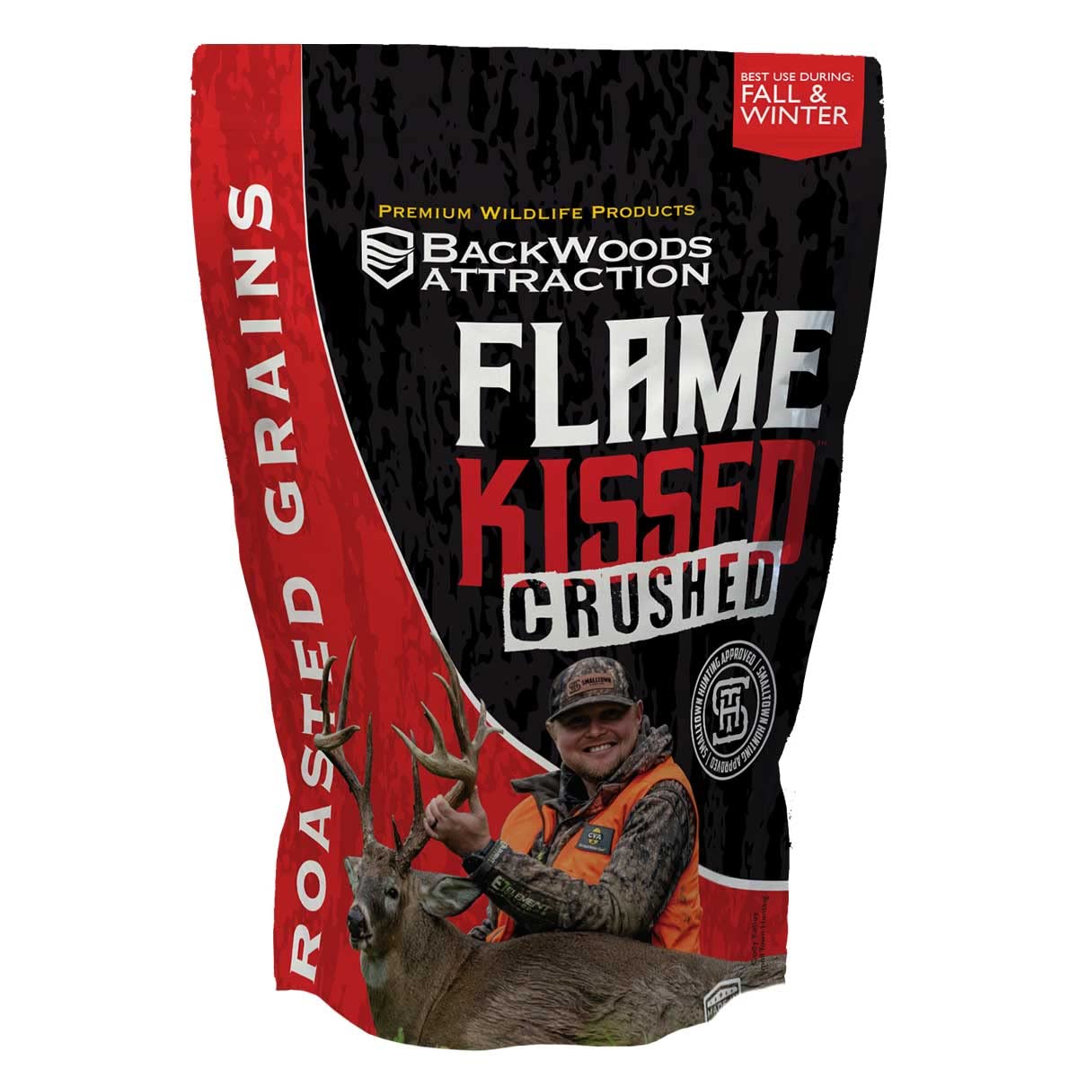 Backwoods Attraction Flamekissed Crushed - Roasted Grains Plus Supplement for Deer - 5 Pound Bag