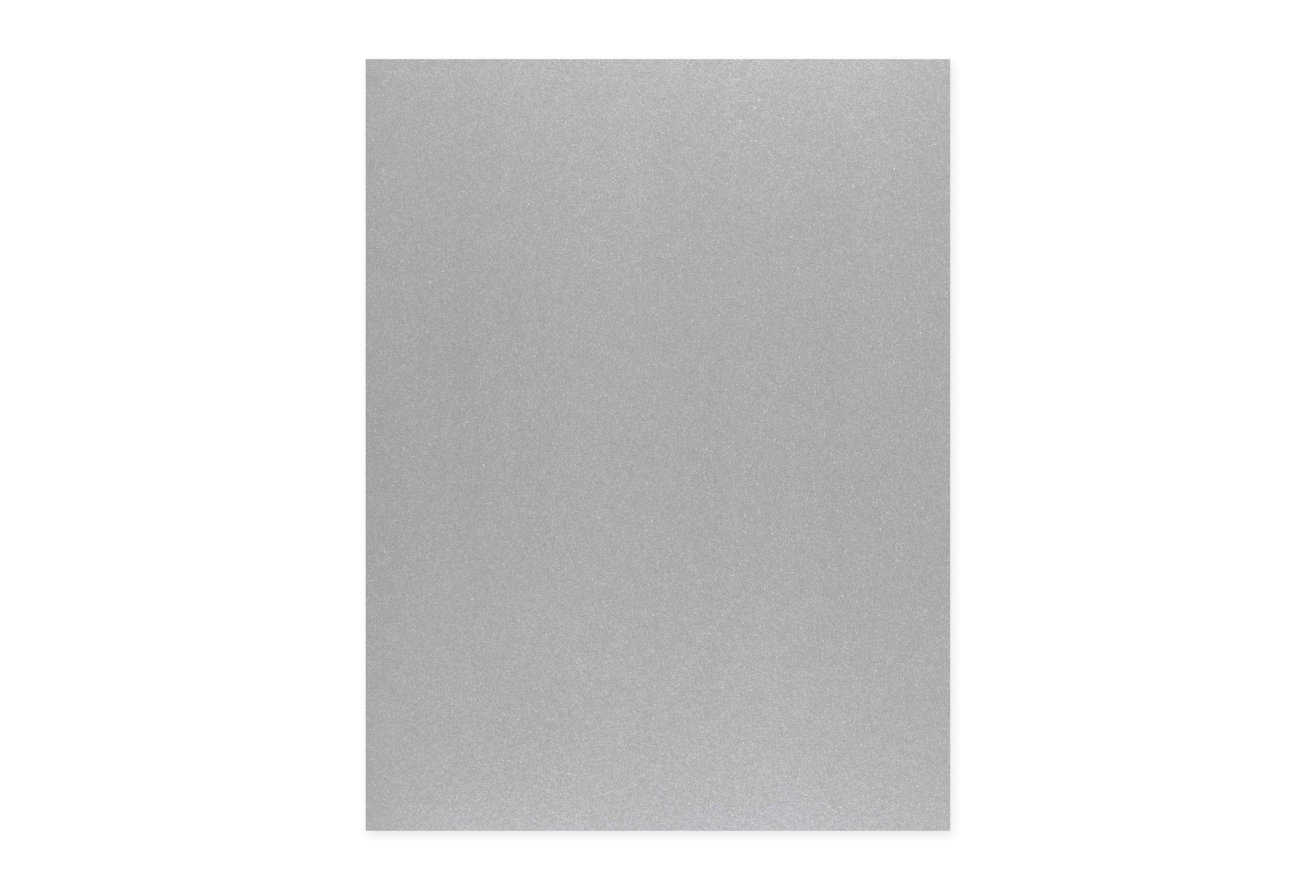 Silver Metallic Paper - 100-Pack Silver Shimmer Paper, Paper Crafting Supplies, Perfect for Flower Making, Ticket, Invitation, Stationery, Scrapbook Use, Printer Friendly, 120 GSM, 8.5 x 11 Inches