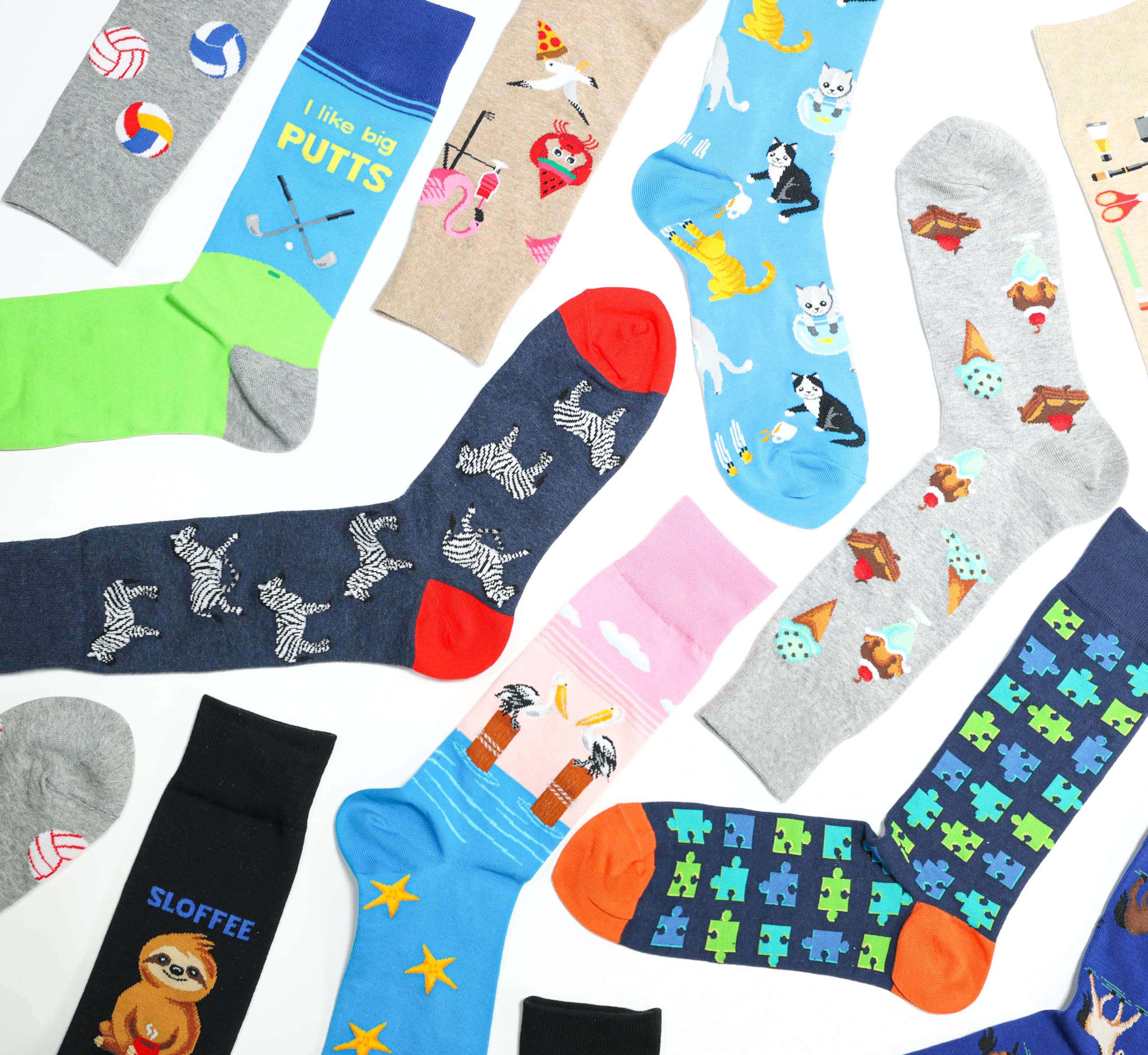 Hot Sox Mens Fun Conversation Starter Crew - 1 Pair Pack Cool Funny Pop Culture Gifts Casual Sock, Cannabis (Black), 6-12 US