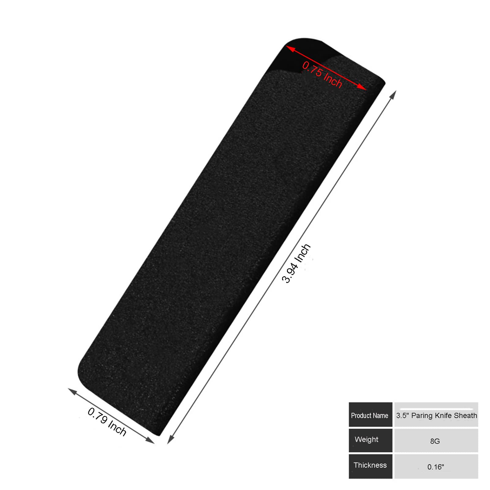 Knife Sheath, Chef Knife Edge Guard, Universal Kitchen Knife Blade Covers, BPA-Free Knife Case, Abrasion Resistant Felt Lined Knife Cover Sleeves Knife Protectors