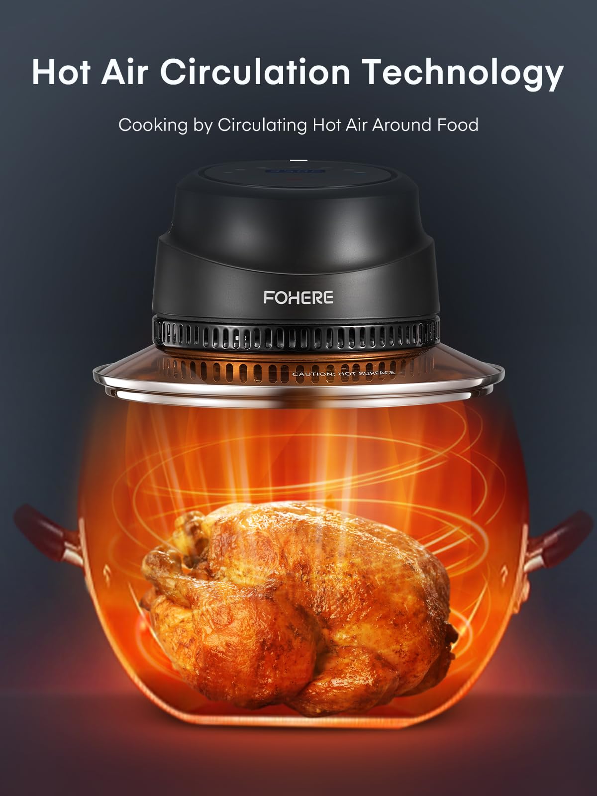Air Fryer Lid for Instant Pot 6Qt/8Qt, 7 in 1 with LED Touchscreen and Oven Mitts, Heat Resistant Kitchen Oven Gloves 572°F, Non-Slip Silicone Surface
