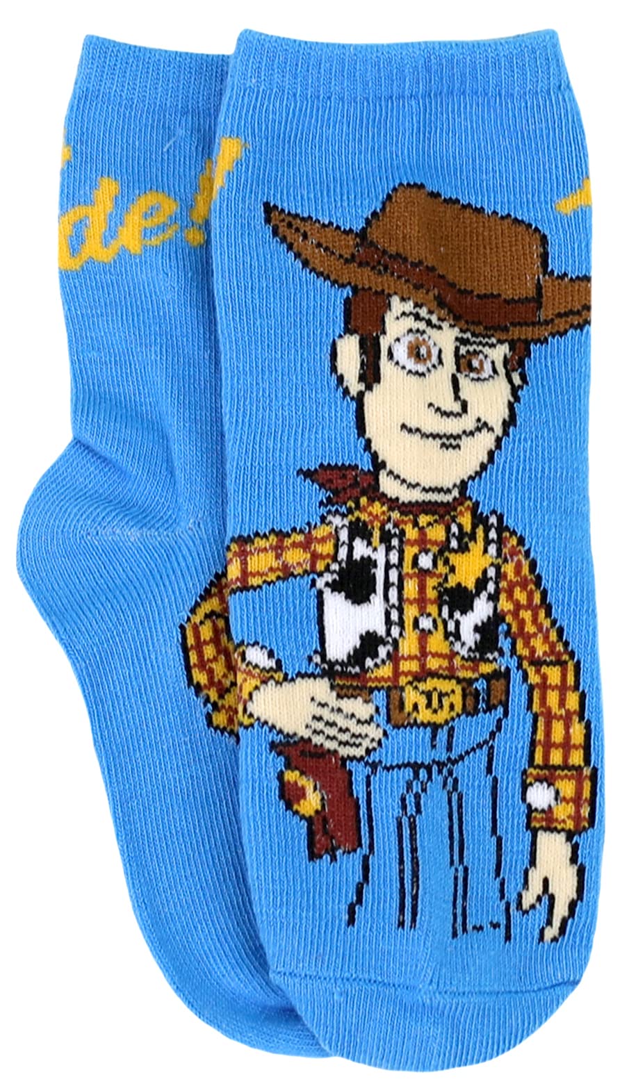 Disney Toy Story Novelty Crew Socks for Boys, Forky Woody Buzz Daredevil Alien Multi Pack of 5, Small