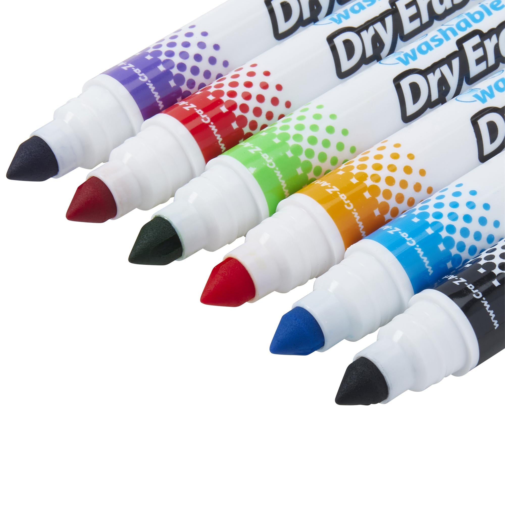 Cra-Z-Art Kids Washable Broadline Dry Erase Markers, 6 Count