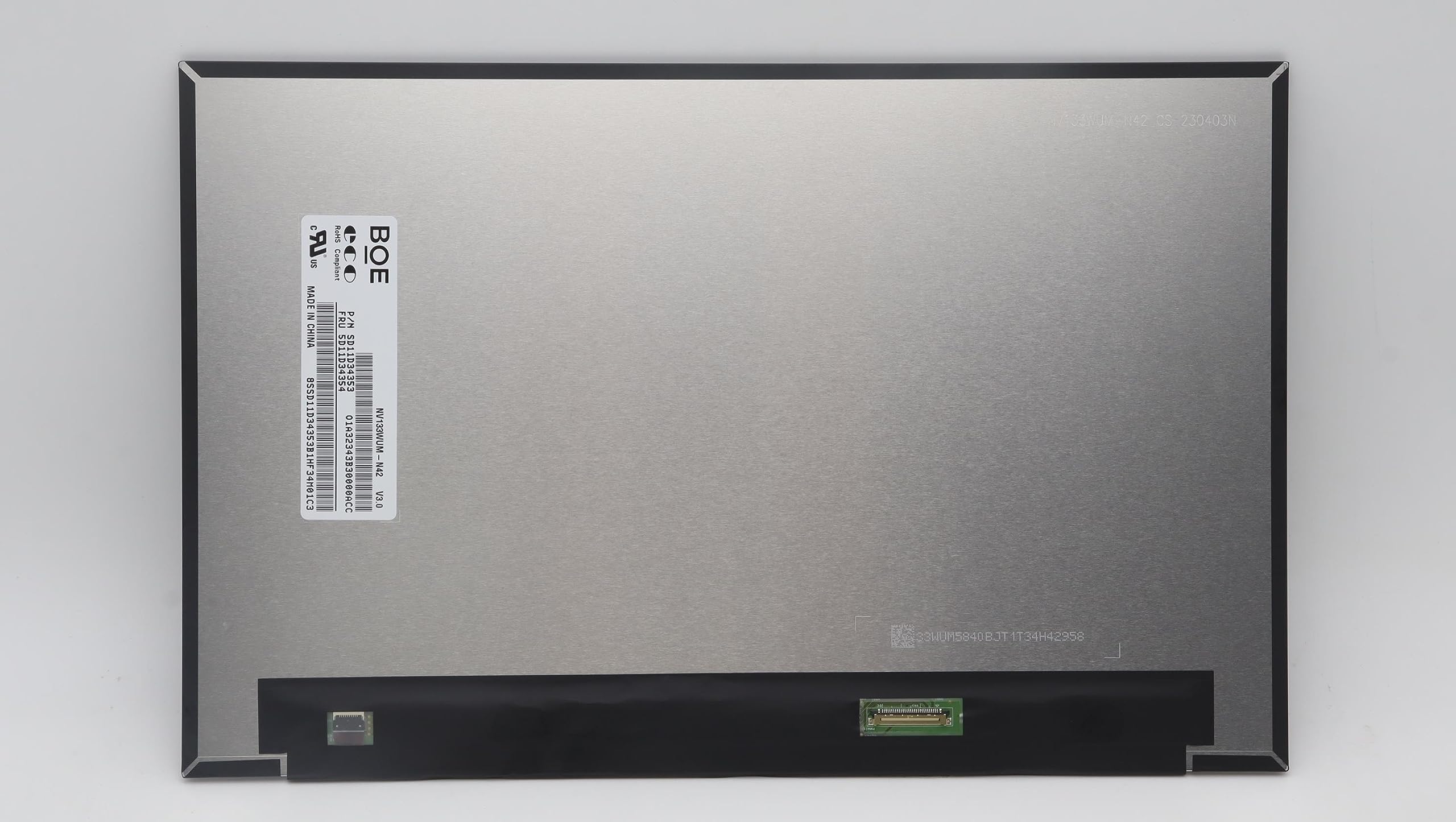 13.3" WUXGA LCD Screen Replacement LED Display FRU: 5D11D34355 SD11D34357 N133JCA-EEK (Non-Touch)