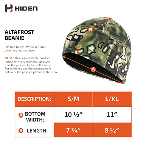 HIDEN Altafrost Camo Beanie, Polartec Fleece Hunting Hat