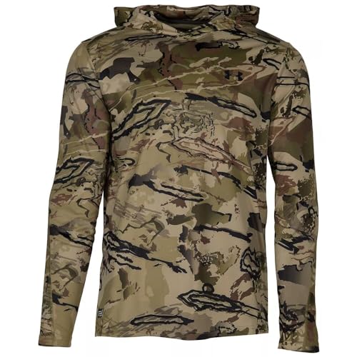 Under Armour Iso-chill Brush Line Hoodie, Ua Barren Camo (999)/Black, Large