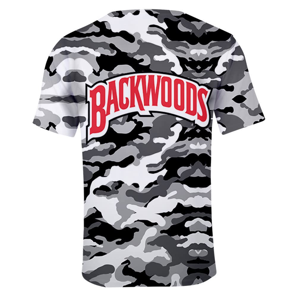 Backwoods Shirt Casual Backwoods Tshirt Beach Shirt 3D Printing t Shirt Top Short Sleeve for Men Women