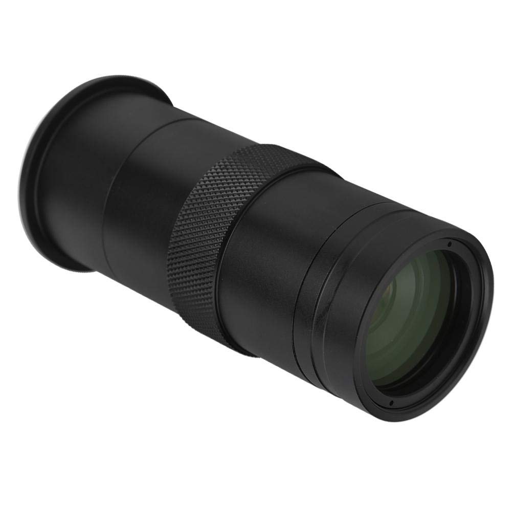 Microscope Camera, 8X-100X C-Mount Lens Industrial Microscope Camera 25mm Zoom Adjustable Magnification Camera Lens for Industrial Microscope Camera.