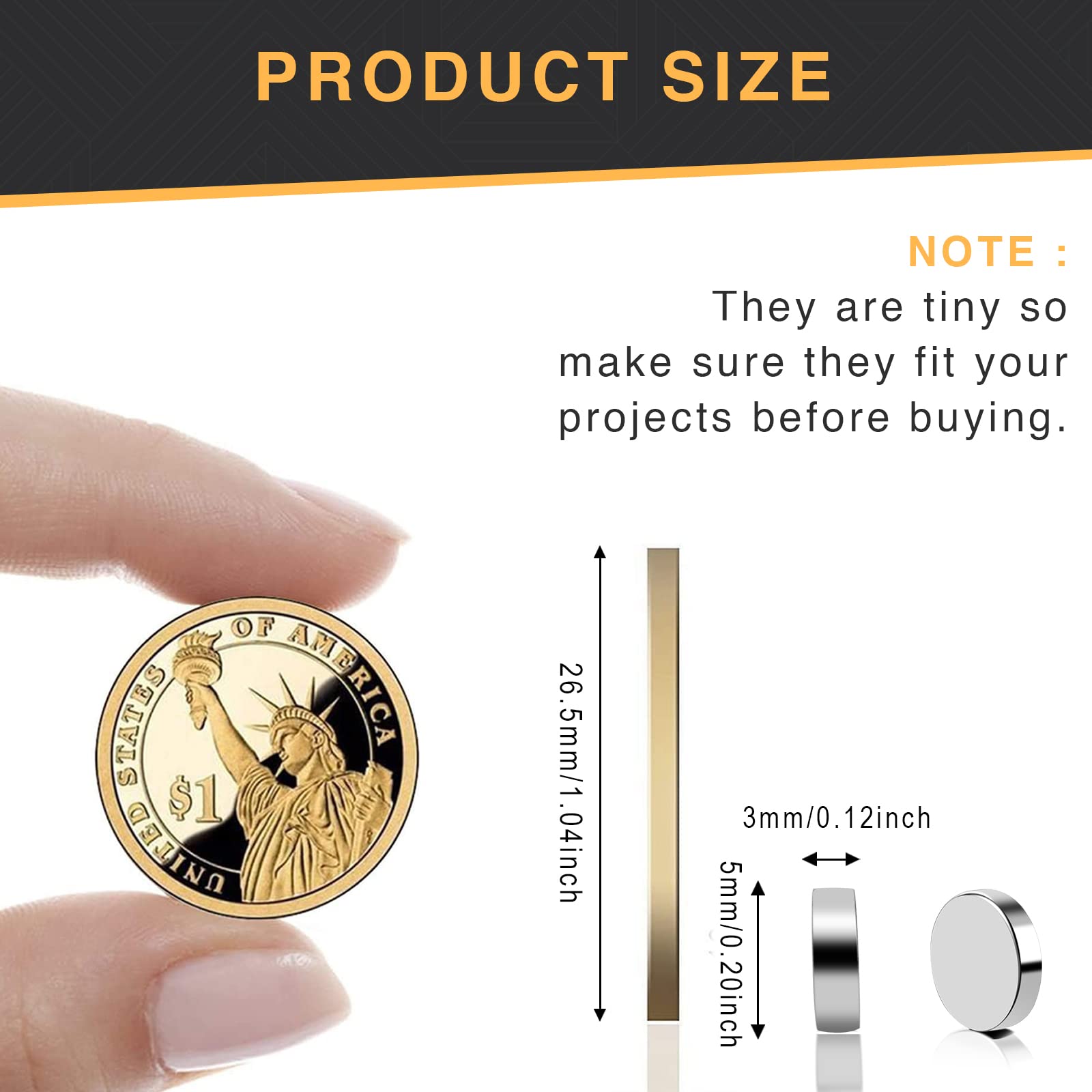 80 Pcs Small Magnets, 5x3mm Small Round Fridge Magnets, Multi-Use Tiny Mini Miniature Magnets Neodymium Disc Magnets for Fridge, Whiteboard, Crafts, Billboard, Office Magnets
