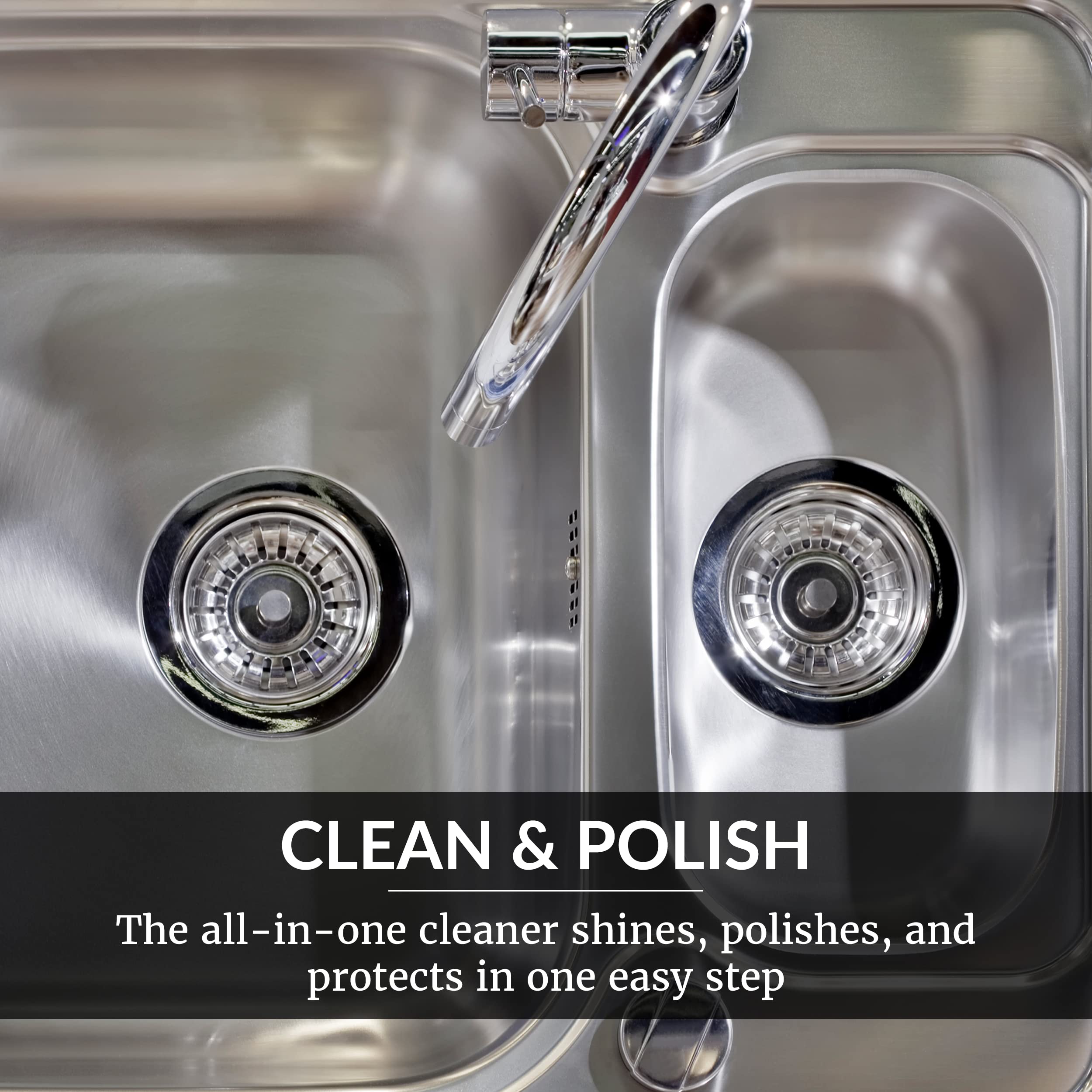 Hope's Perfect Sink Cleaner and Polish, Restorative, Removes Stains, Cast Iron, Corian, Composite, Acrylic, 8.5 Fl Oz
