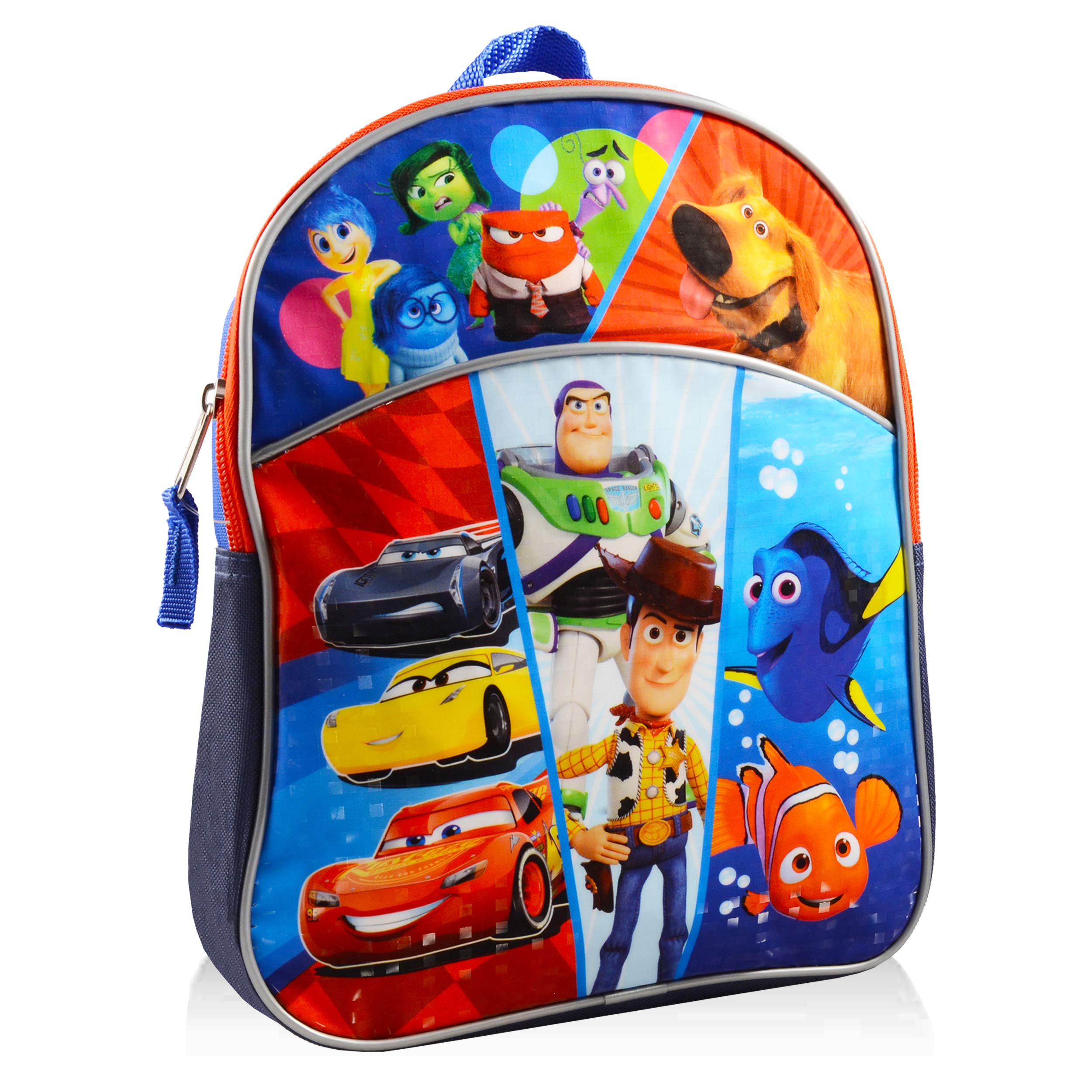 Disney Pixar Mini Backpack for Boys Girls Toddlers Kids ~ Premium 11" Backpack Bundle Featuring Toy Story, Disney Cars, Finding Nemo, Inside Out, and UP (Disney School Supplies)