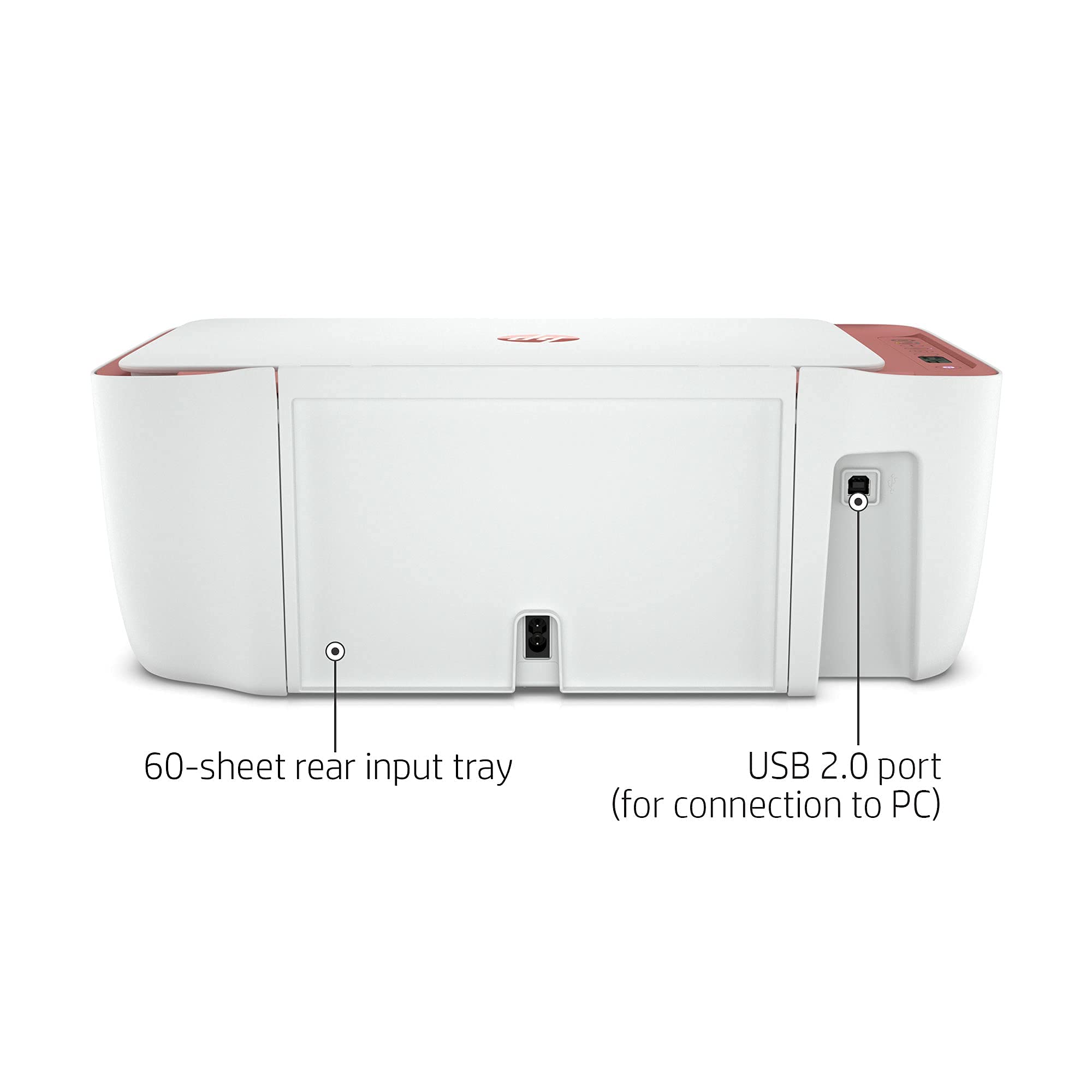 HP DeskJet 2700 Series Wireless Inkjet Color All-in-One Printer - Print Copy Scan Fax - Mobile Printing - WiFi USB Connectivity - Up to 7 ISO PPM - Up to 4800 x 1200 DPI - Cinnamon (Renewed)