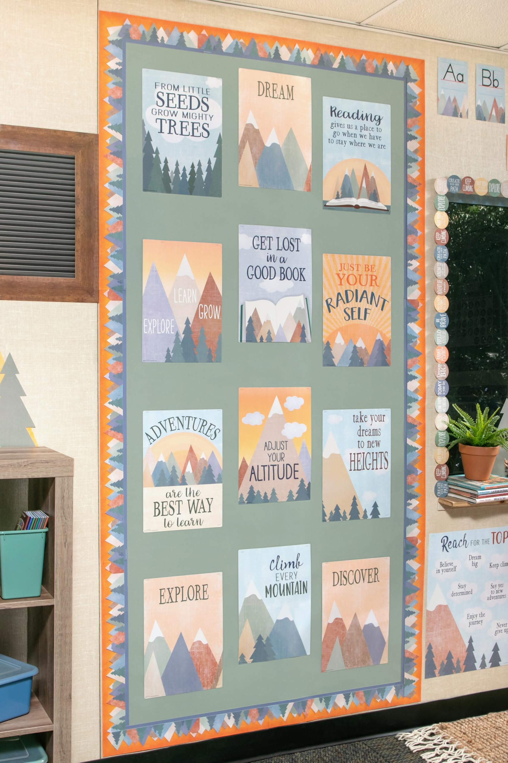 Teacher Created Resources Moving Mountains Sunrise Straight Border Trim