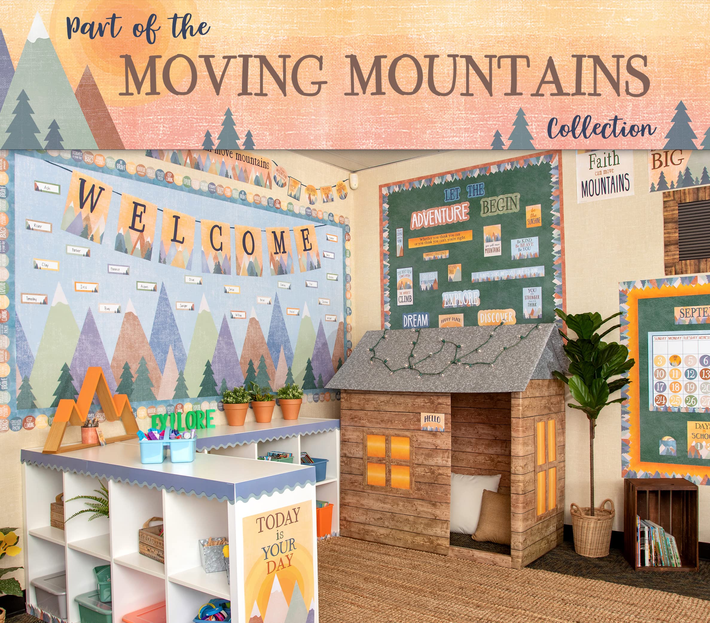 Teacher Created Resources Moving Mountains Sunrise Straight Border Trim